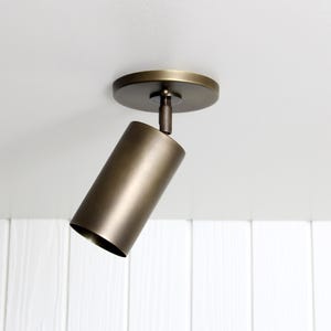 Post Flush Mount Swivel - Ceiling Fixture Wall Sconce Cylinder Mono ...