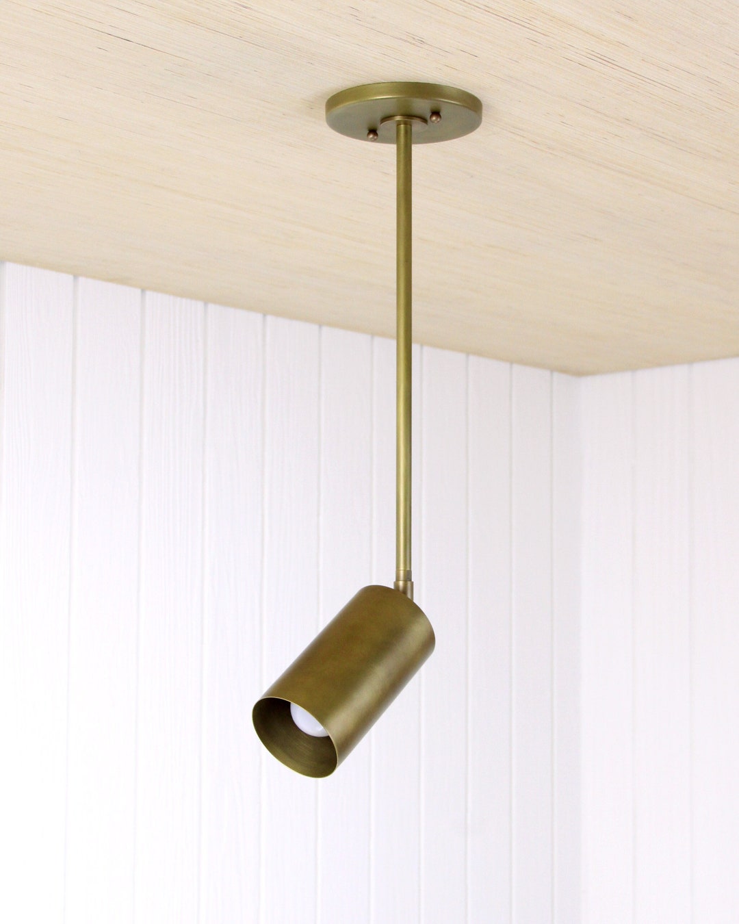 Post Pendant - Ceiling Light Fixture Cylinder Mono Lamp Adjustable ...