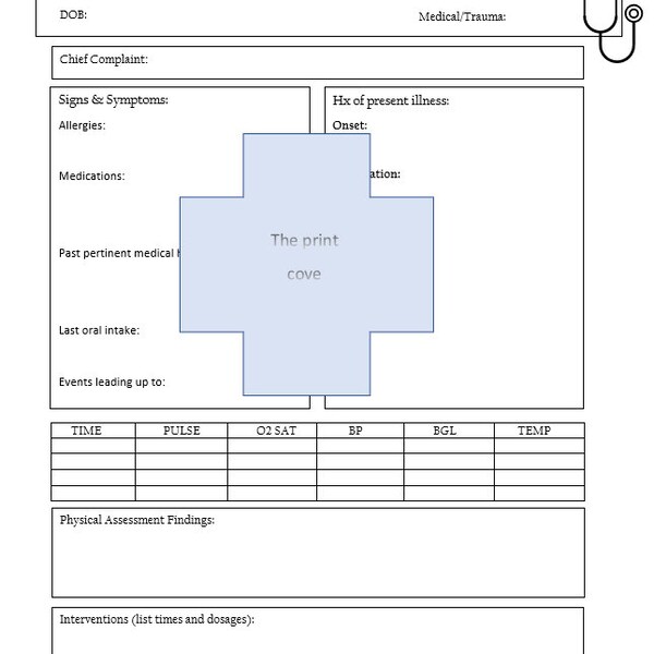 Paramedic Cheat Sheet - Etsy