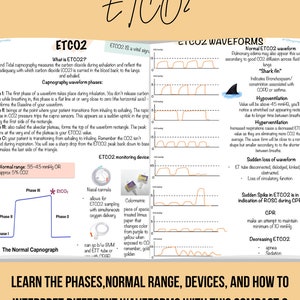 Master Your ETCO2 for Paramedics, AEMT, EMT, Nurses, RT Students - Etsy