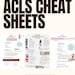 ACLS Cheat Sheet Study Guide for Nurses, Paramedics, Physician ...
