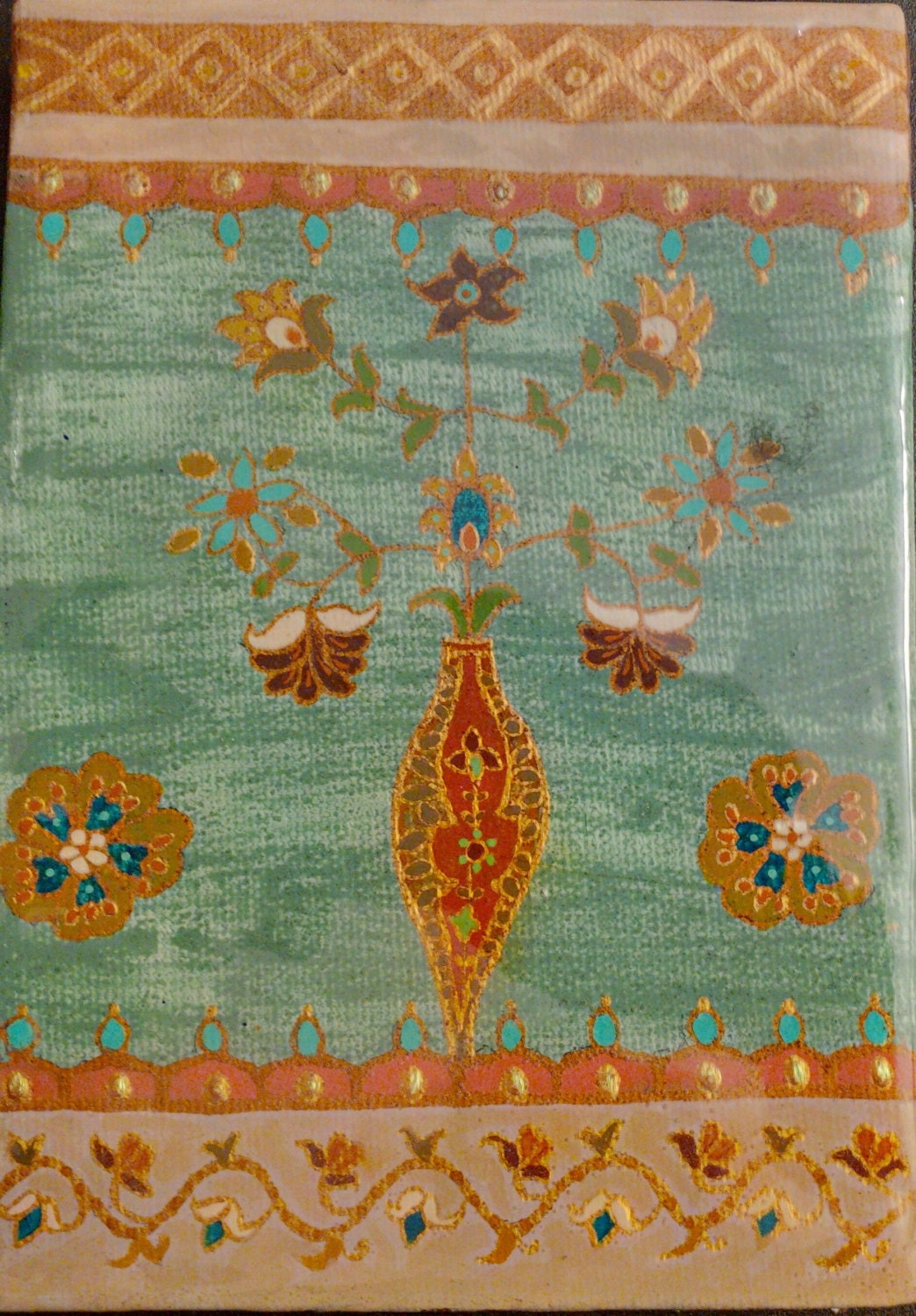 Exotic Indian Art With Mughal and Rajasthani Motifs-lacquer Finish ...