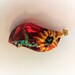 Red Crystal Sunflower Hand Painted Crystal Pendant - Etsy