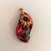 Red Crystal Sunflower - Hand Painted Crystal Pendant - Etsy