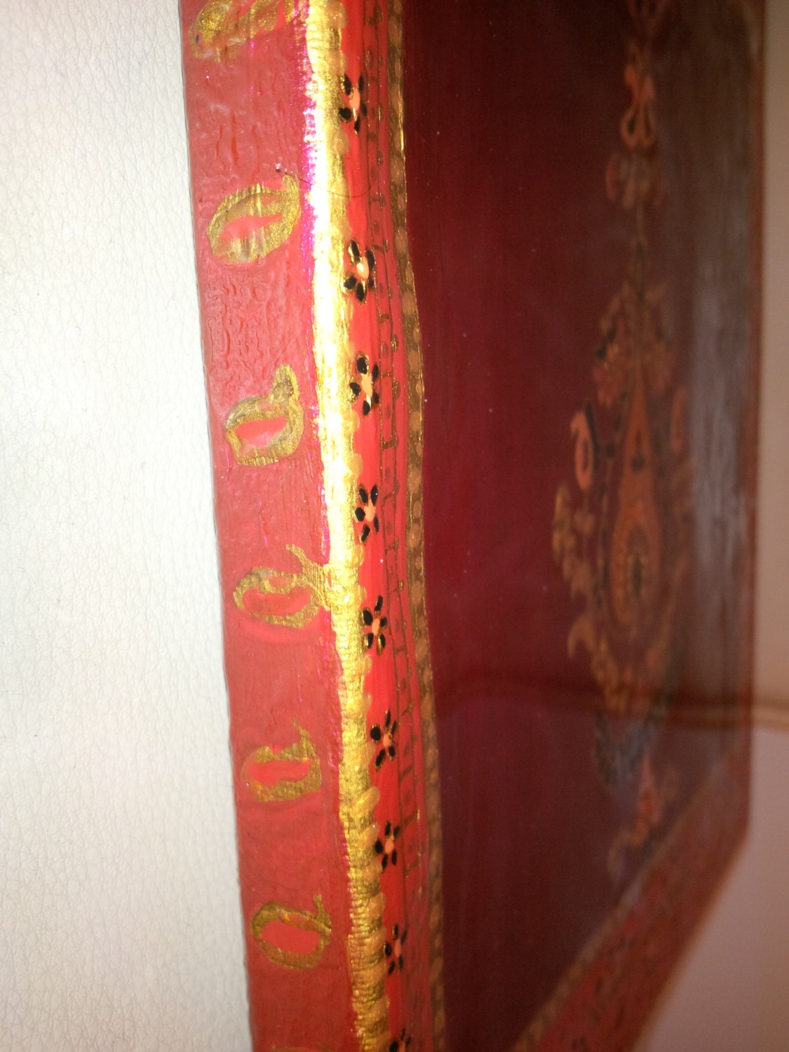 Exotic Indian Art With Mughal and Rajasthani Motif-lacquer Finish-oil ...