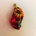 Red Crystal Sunflower - Hand Painted Crystal Pendant - Etsy