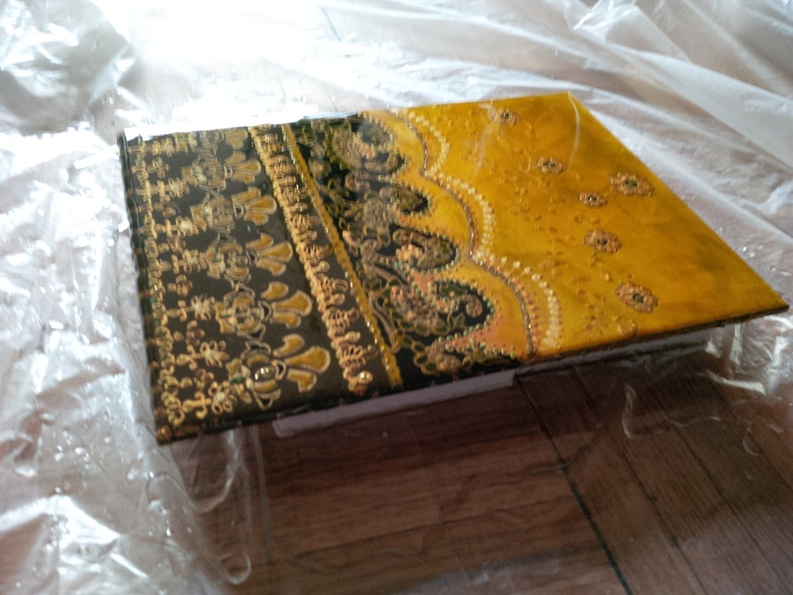 Exotic Indian Art With Mughal and Rajasthani Motif-lacquer Finish-oil ...