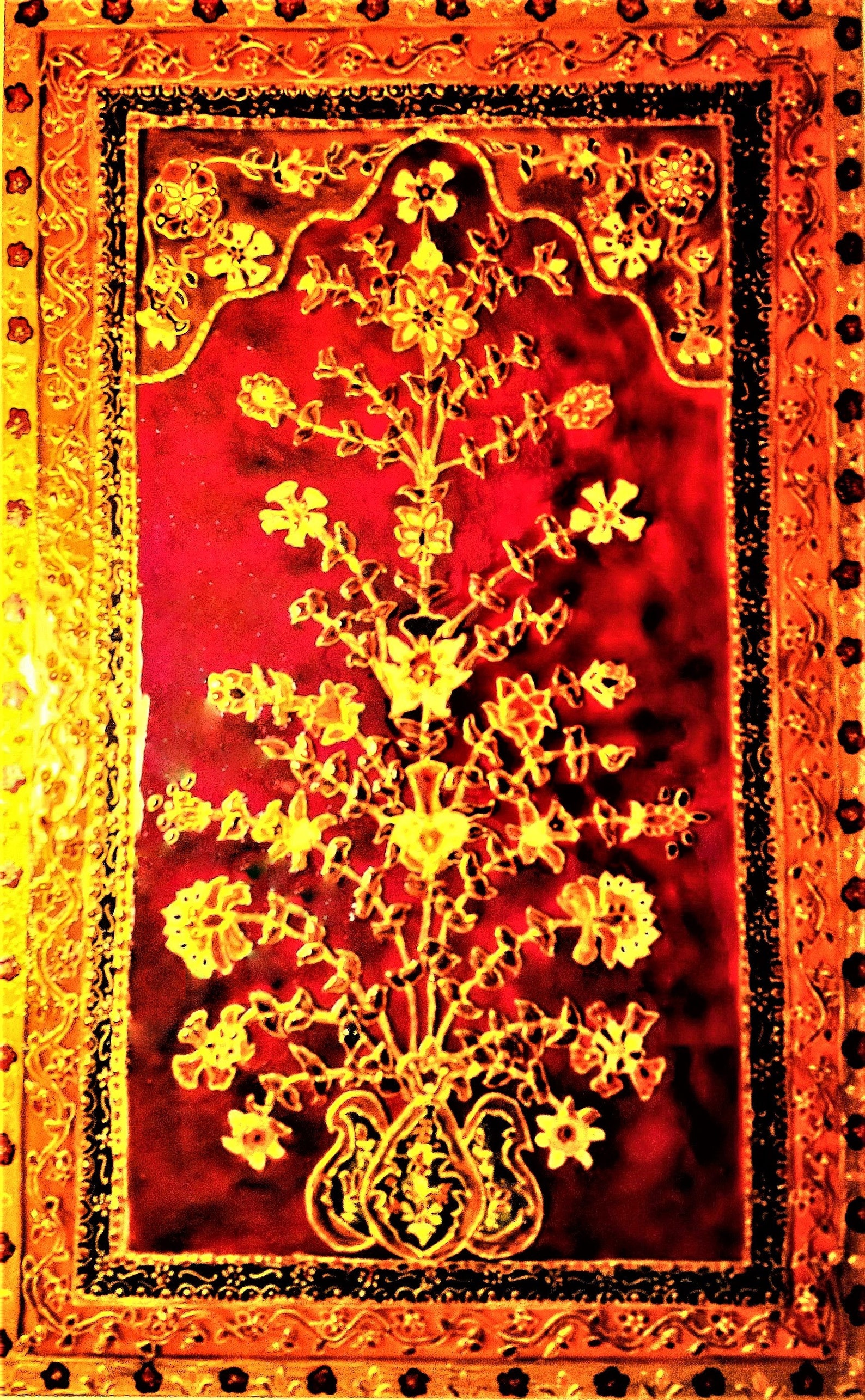 Tree of Life Motif on 10 X 16 Glass Tile Painting | Stained Glass - Etsy