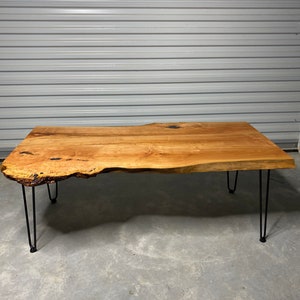 Natural Live Edge Cherry Burl Coffee Table - Etsy