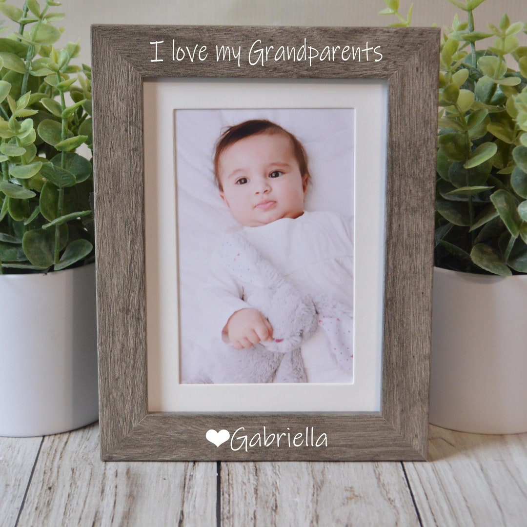 Grandparents Picture Frame, 4x6 Custom Picture Frame, Grandma Gift ...