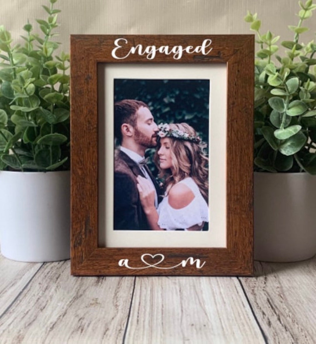 Engagement Picture Frame Custom Picture Frame Wedding Picture Frame Engagement T