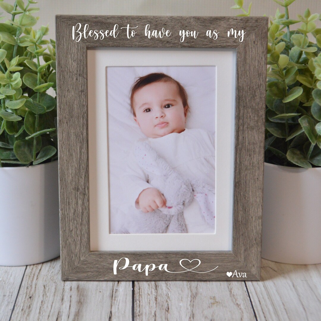 Custom Papa Picture Frame, Personalized Grandfather Gift, 4x6 - Etsy