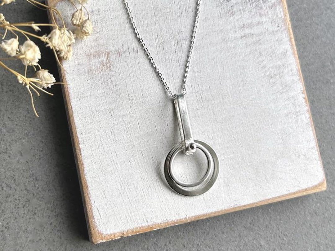 Handmade Sterling Silver Fidget Pendant Necklace: Interactive ...