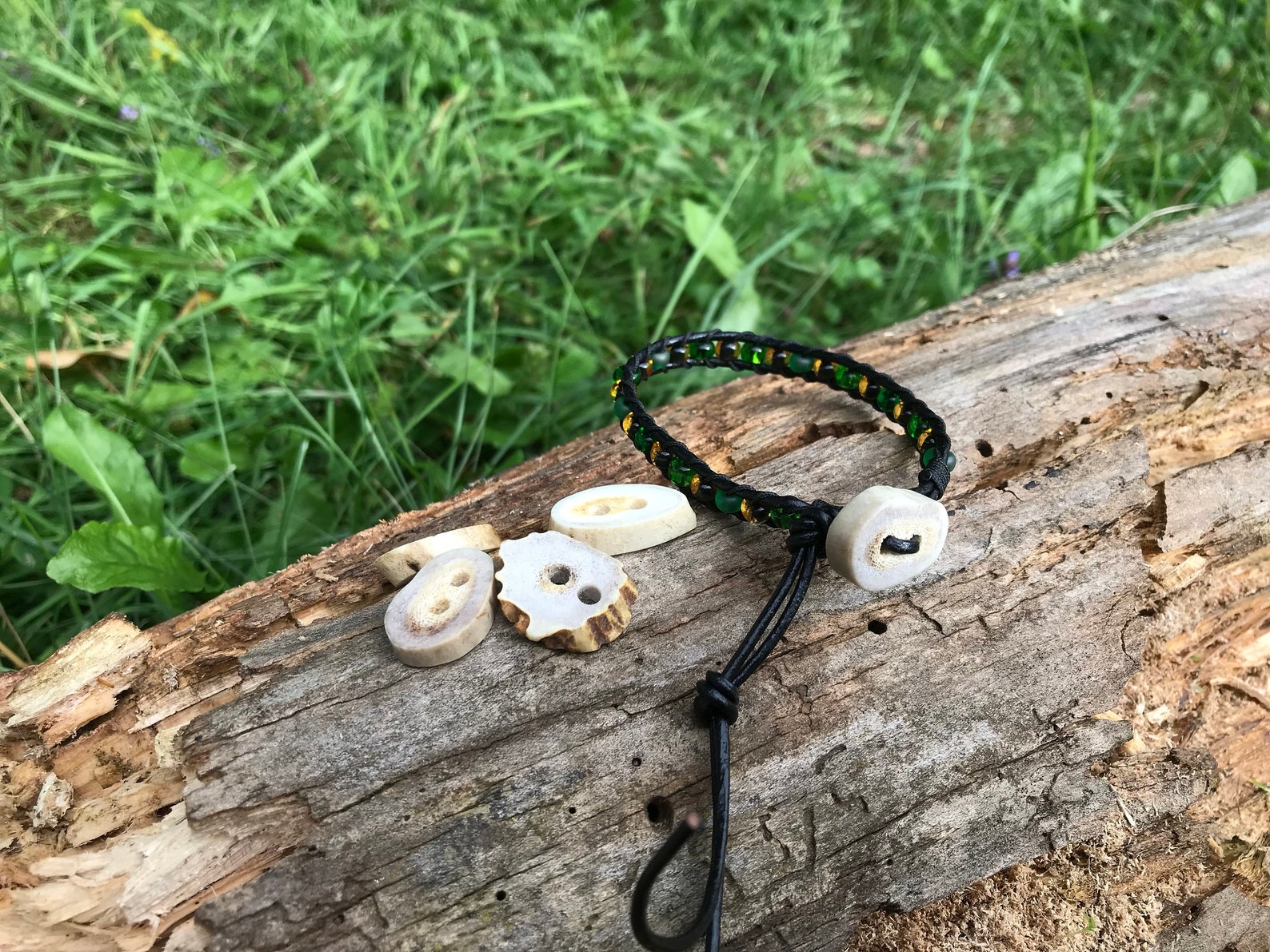 Antler Button Large Buttons Natural Deer Antler Buttons With | Etsy