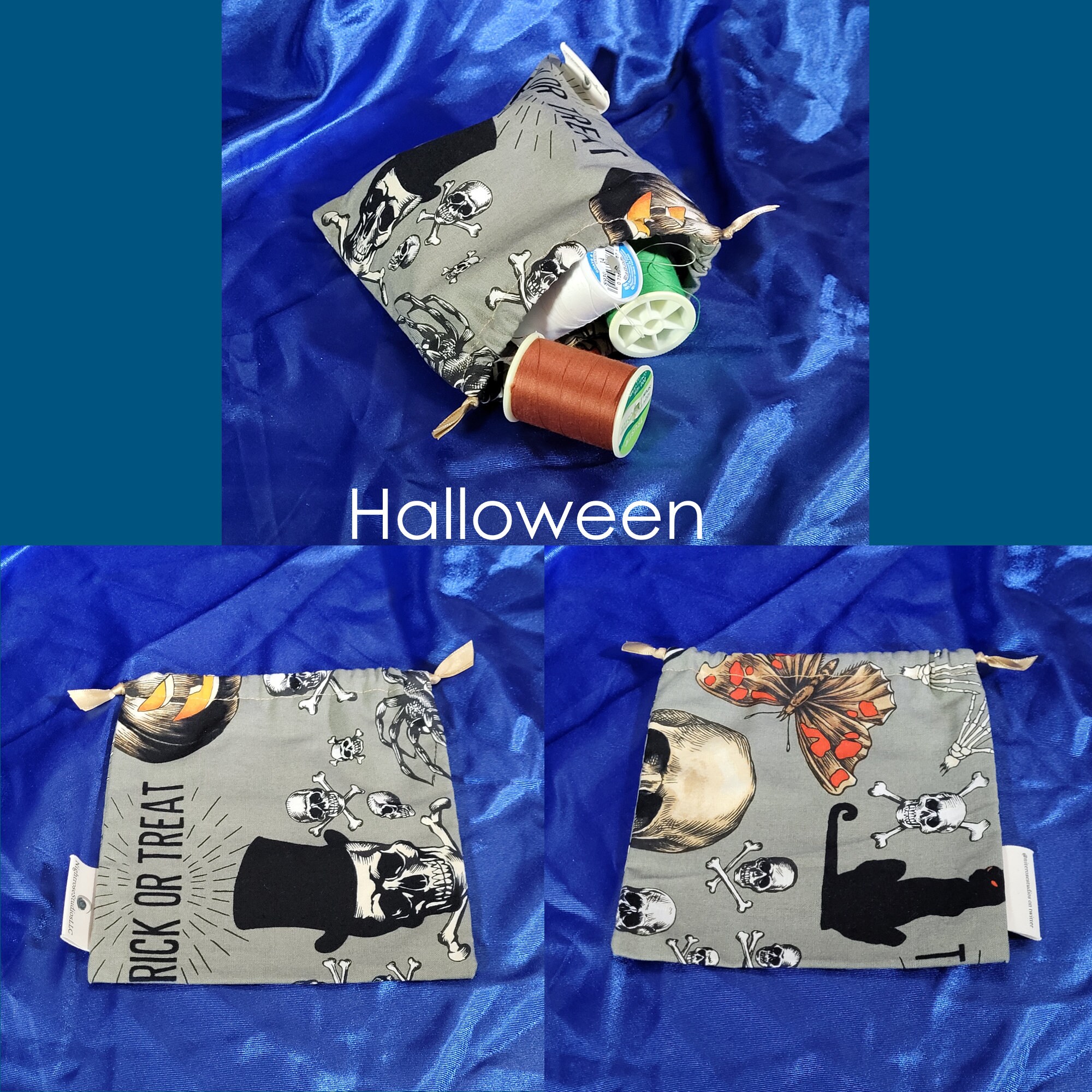 Maxwell: Drawstring Halloween Pouches/dice Bags - Etsy UK