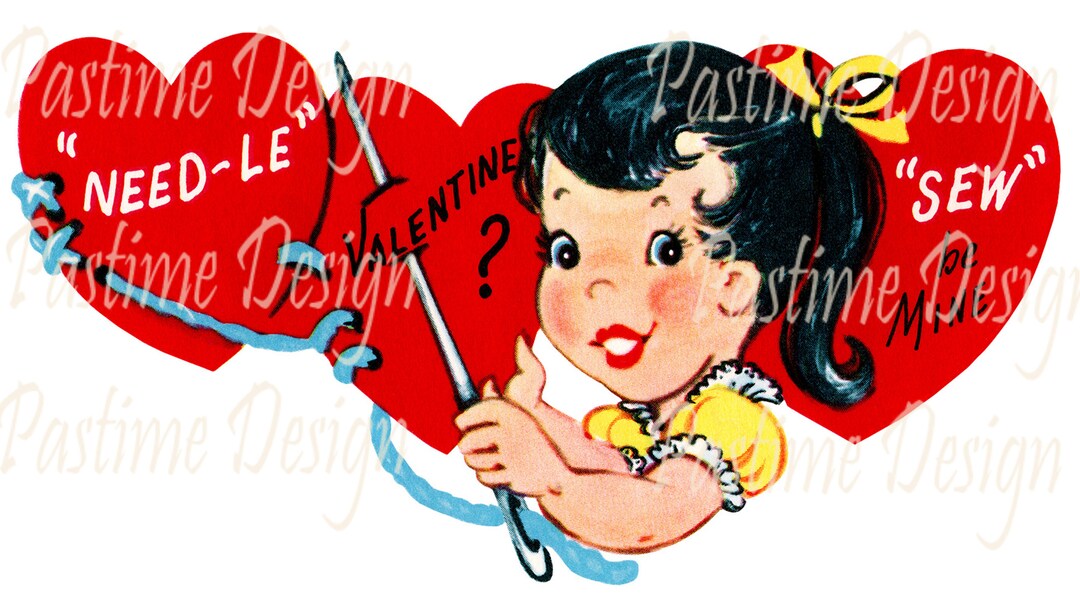 Vintage Valentine Clip Art,valentine Download,heart Printable,valentine ...