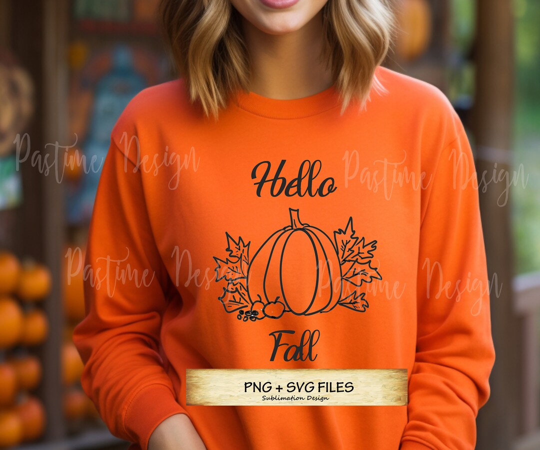 Hand Drawn Pumpkin Clip Art, Hand Drawn Fall Clip Art, Autumn Png ...