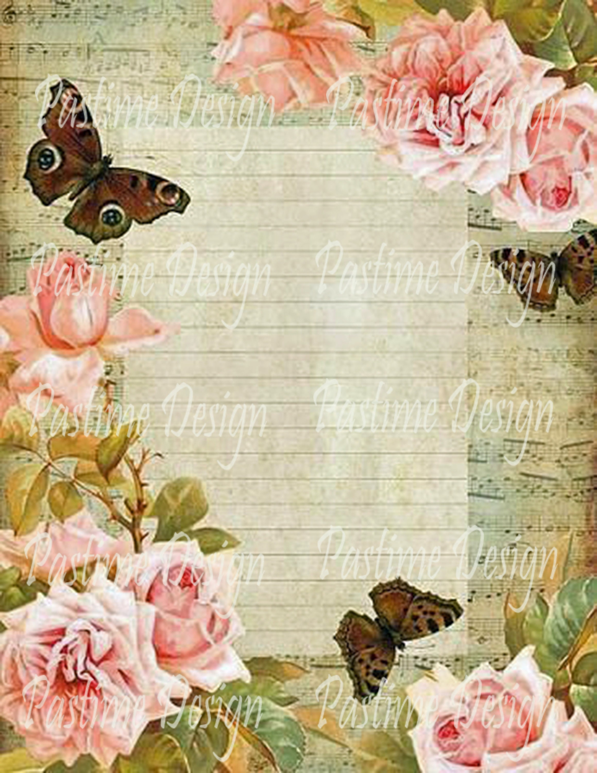 Printable Vintage Note Paper,printable Journal Page,vintage Paper ...