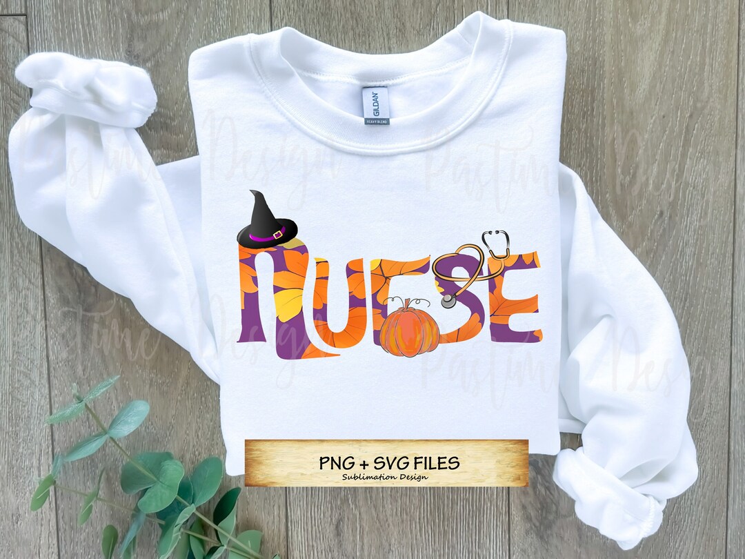 Nurse Halloween Fall PNG, Autumn Nurse Png,halloween Nurse Svg,medical ...