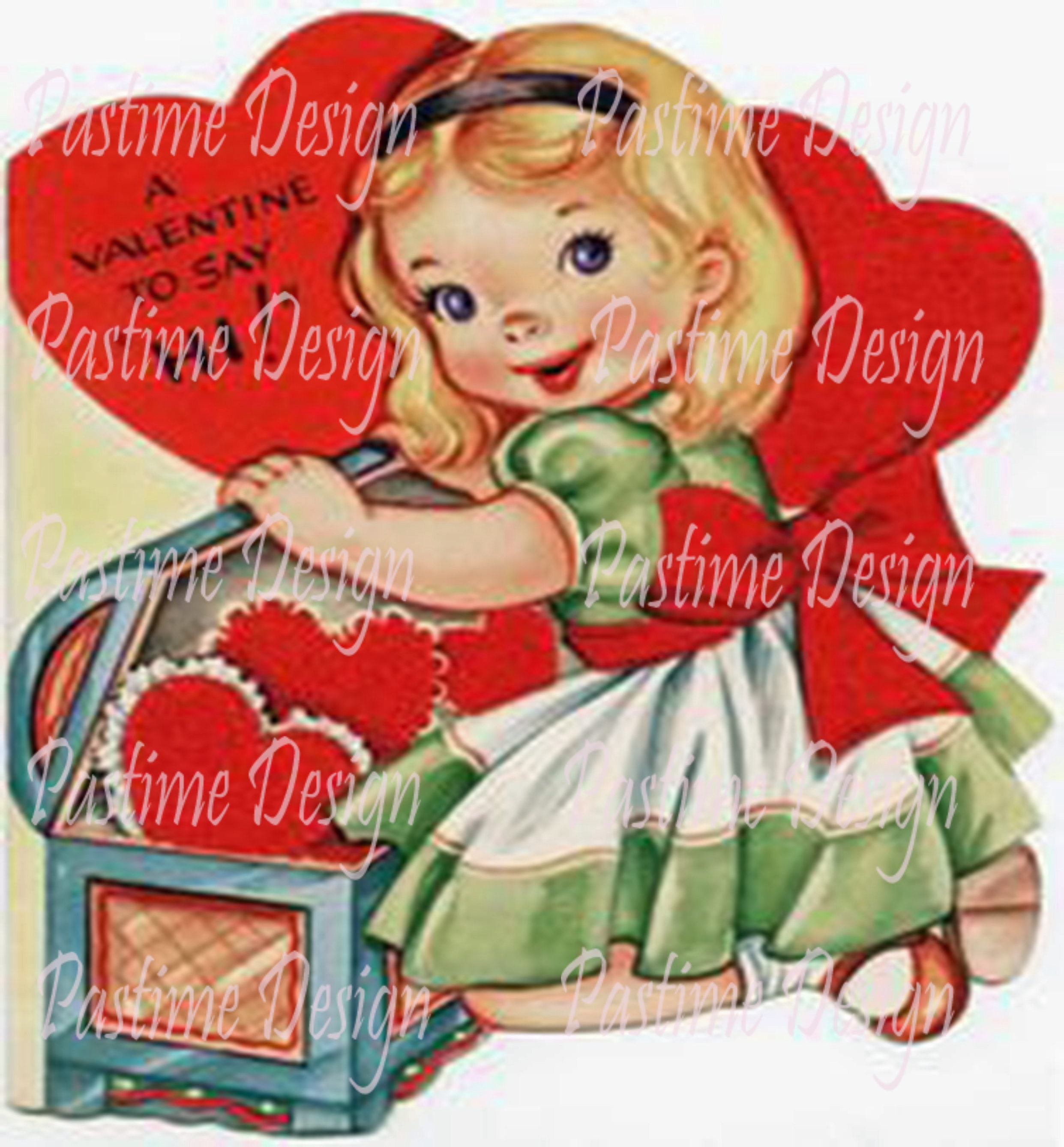Vintage Valentine Clip Art,valentine Download,heart Printable,valentine ...