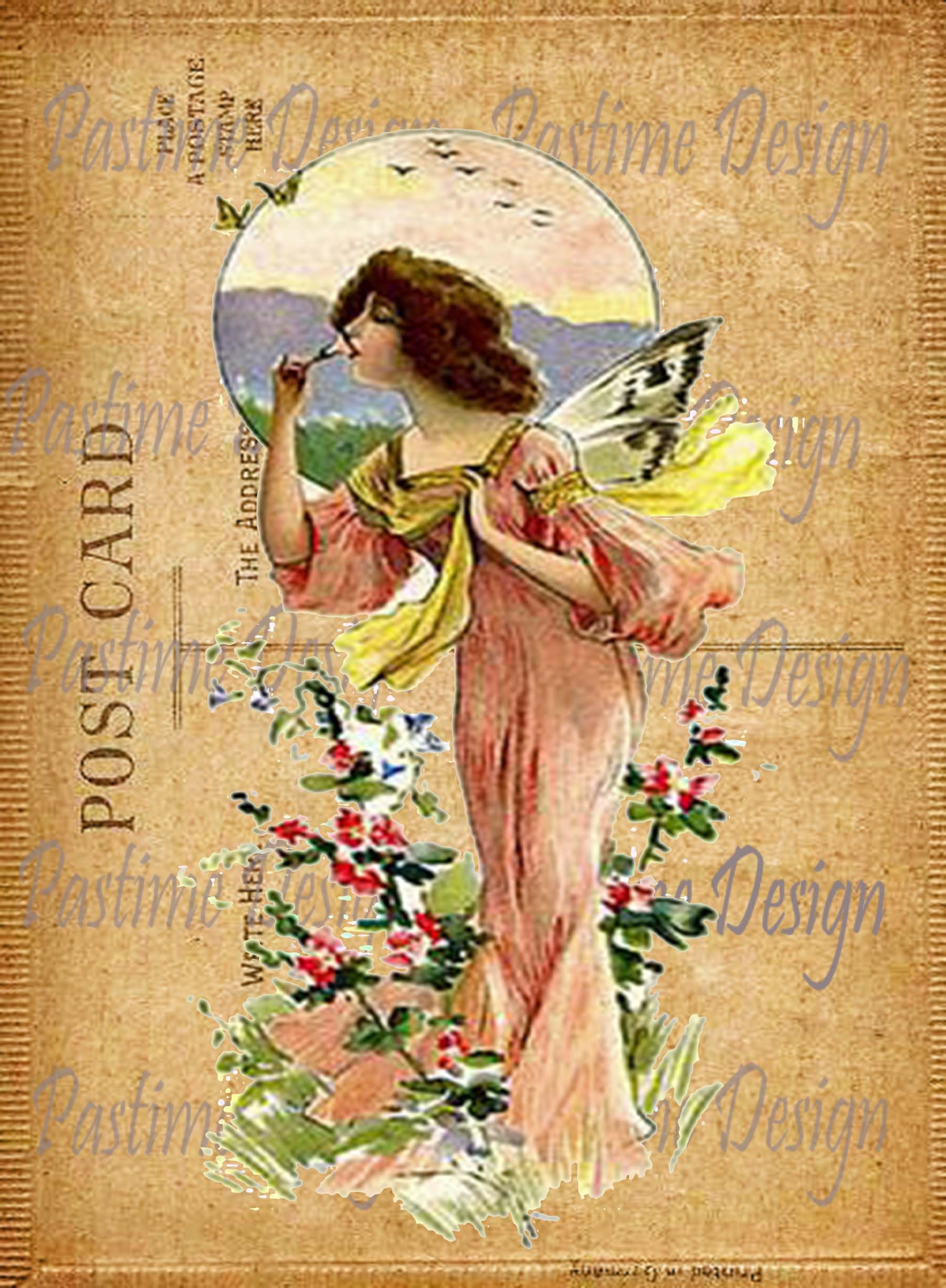 Vintage Fairy Clip Art, Fairy Digital, Fairy Image, Fairy Graphic ...