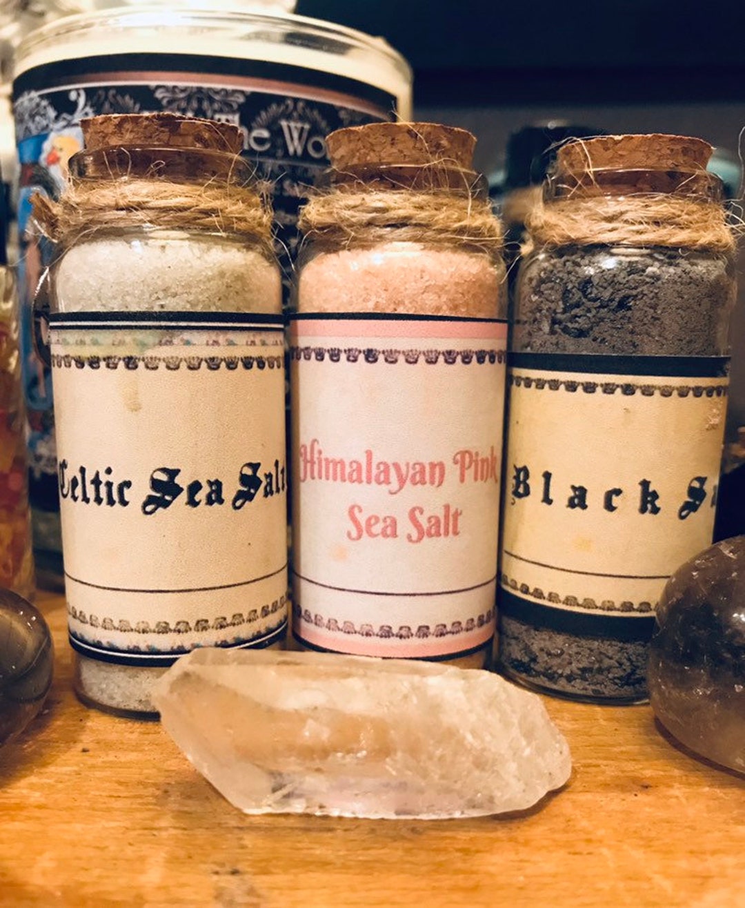 Witches Salt Choose One or Buy the Set of Three Includes Sea Salt ...
