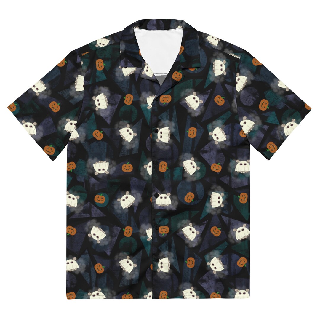 Cheeky Chins • Chinchilla • Halloween Ghost • Unisex Button Shirt - Etsy