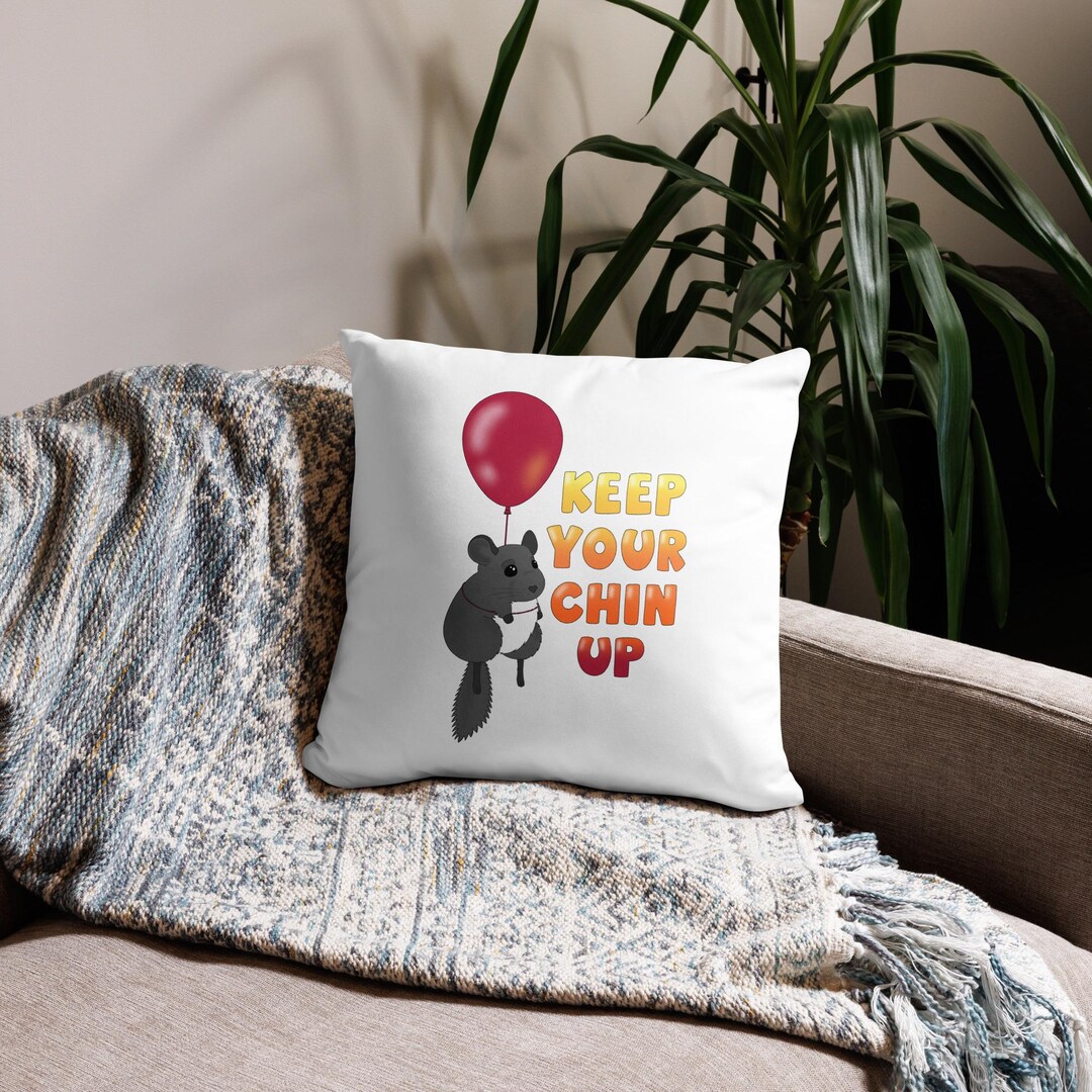 Cheeky Chins • Chinchilla • Chin up • Basic Pillow - Etsy UK