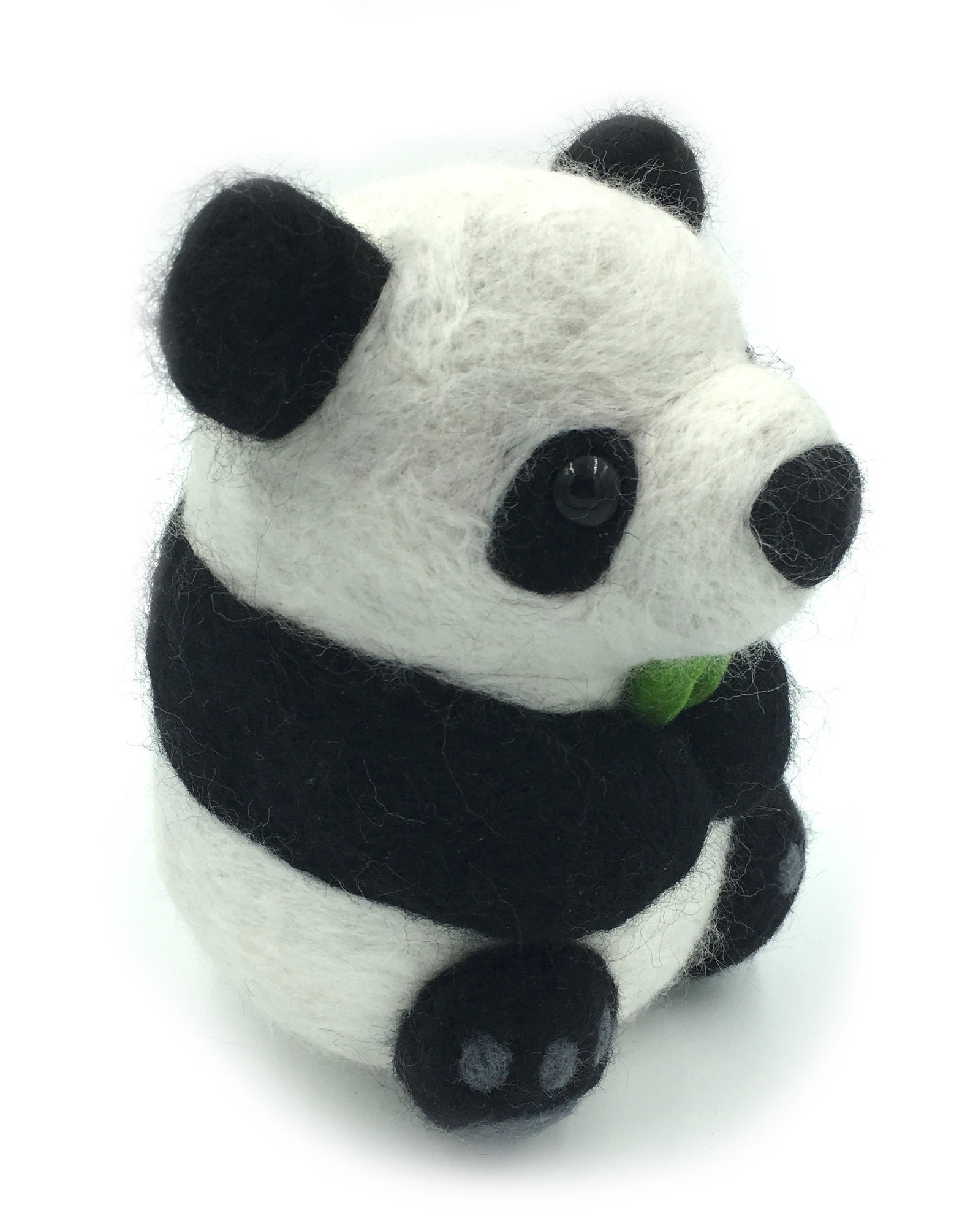 Cute Little Panda Needle Felt Wool Zoo Wild Animals - Etsy
