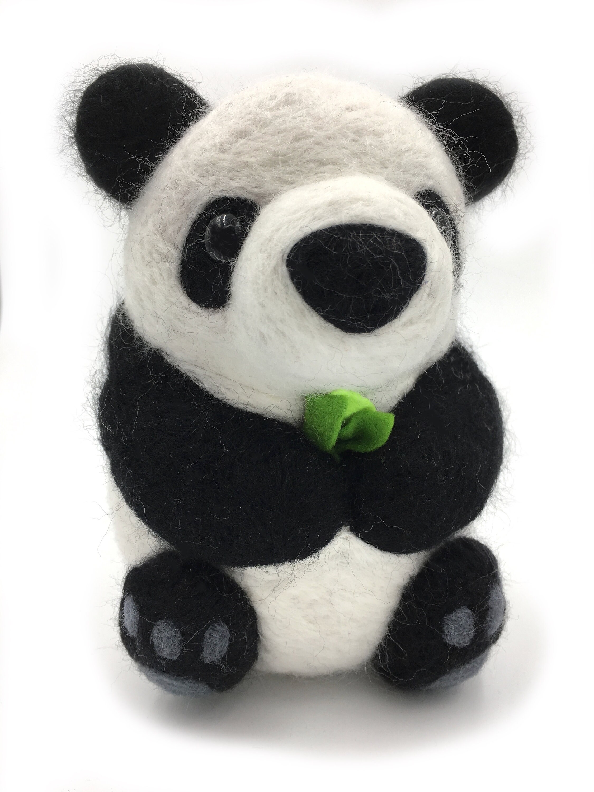 Cute Little Panda Needle Felt Wool Zoo Wild Animals - Etsy