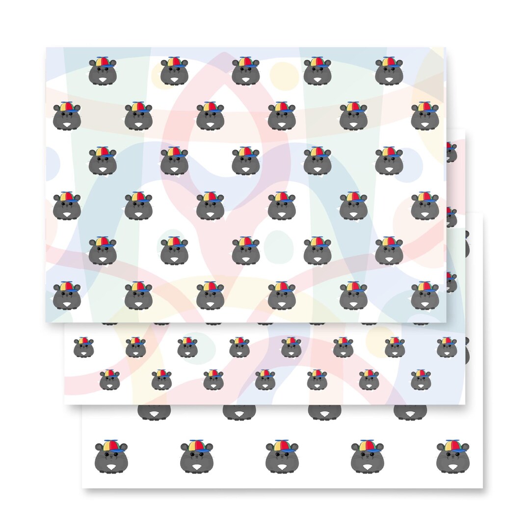 Cheeky Chins • Chinchilla • Derp • Wrapping Paper Sheets - Etsy