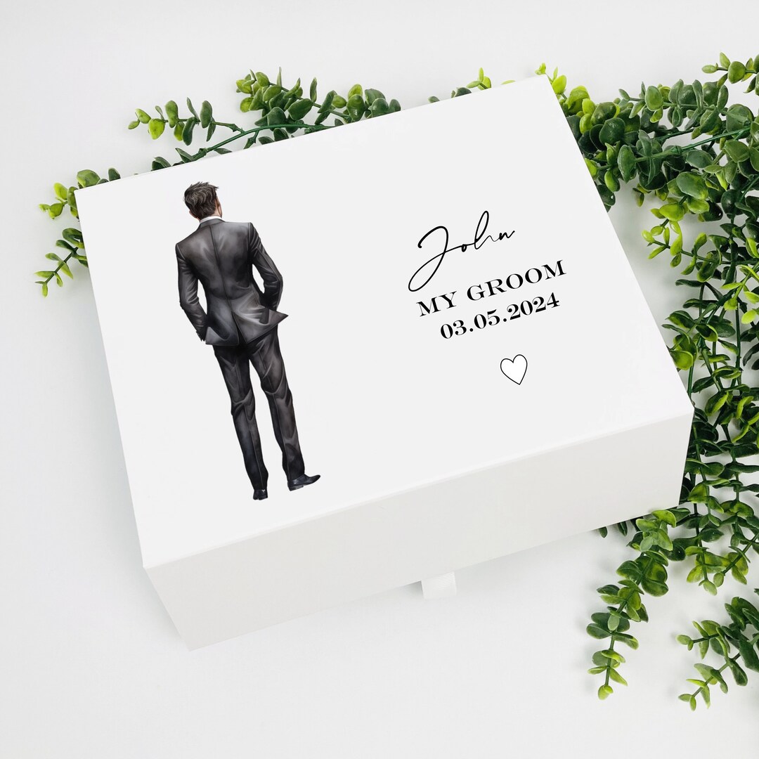 Personalized Groom Gift Box: Wedding Keepsake Box - Etsy