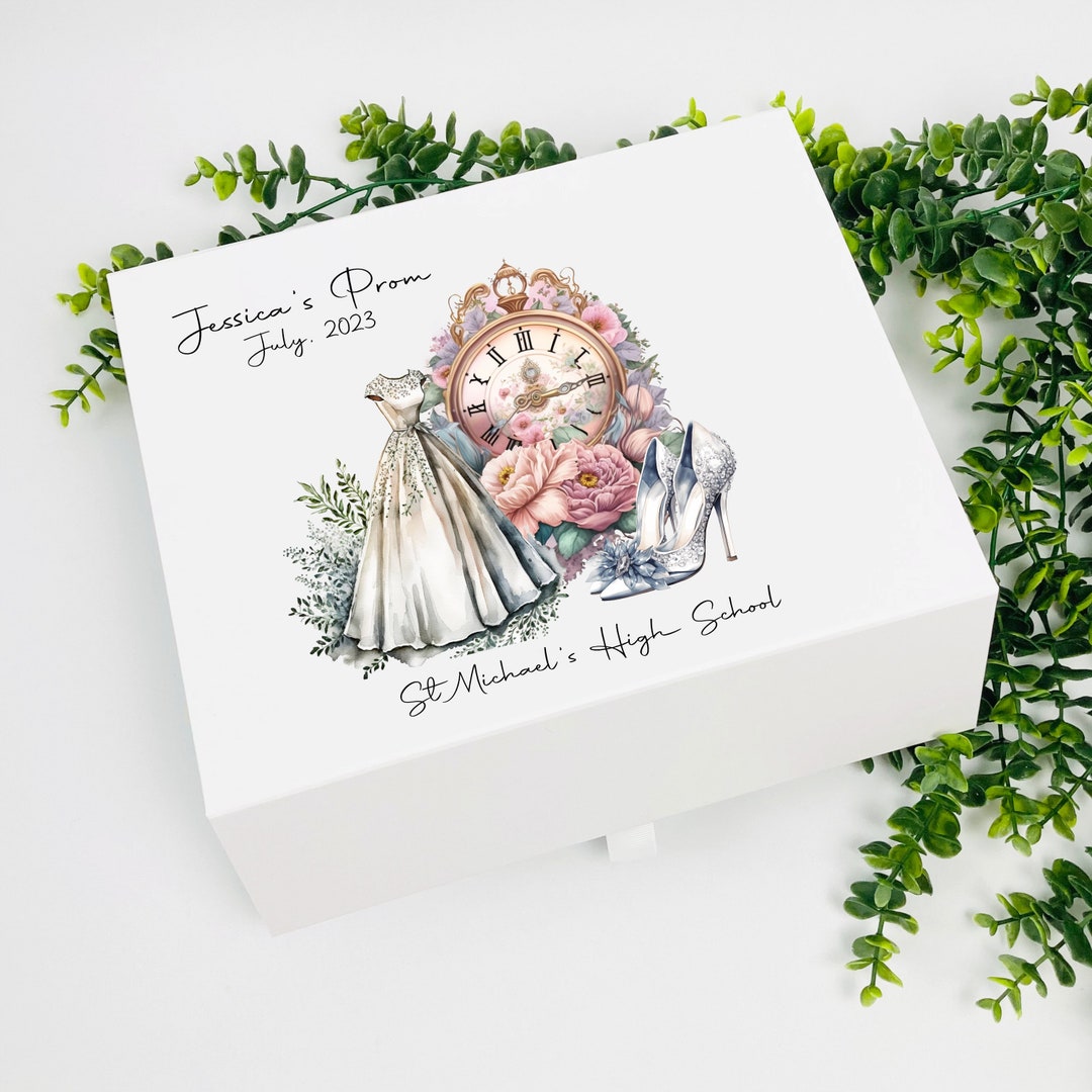 Luxury Personalised 'my Prom' Keepsake Box, Prom Box, Personalised Gift ...