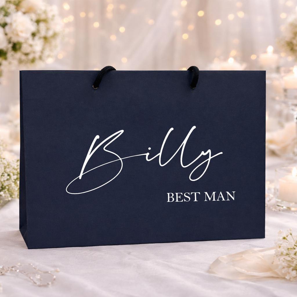 Personalised Groomsmen Gift Bag, Best Man Gift Bag, Groomsmen Gift ...