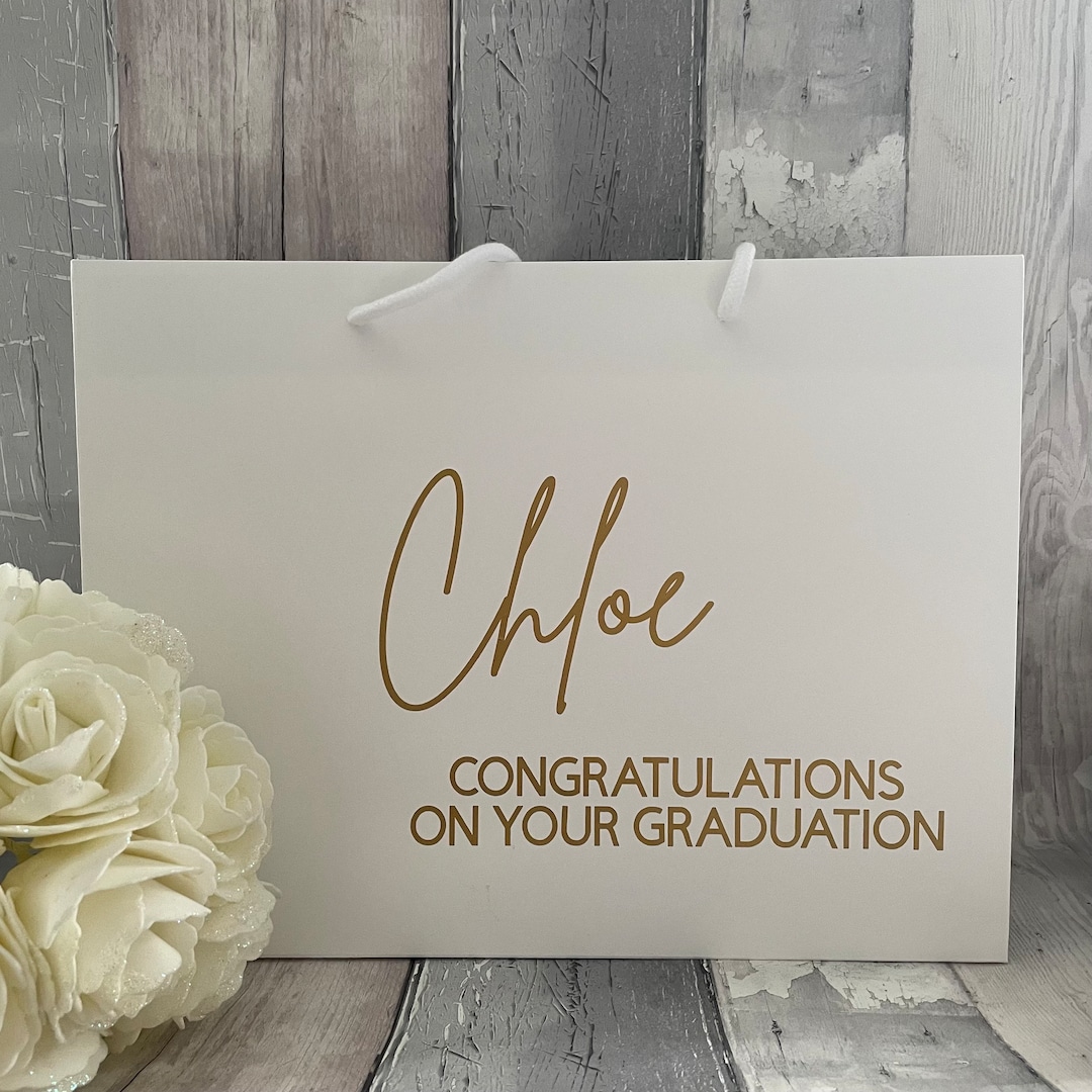 Personalised Graduation Gift Bag, Graduation Gift Bag, Special Occasion ...