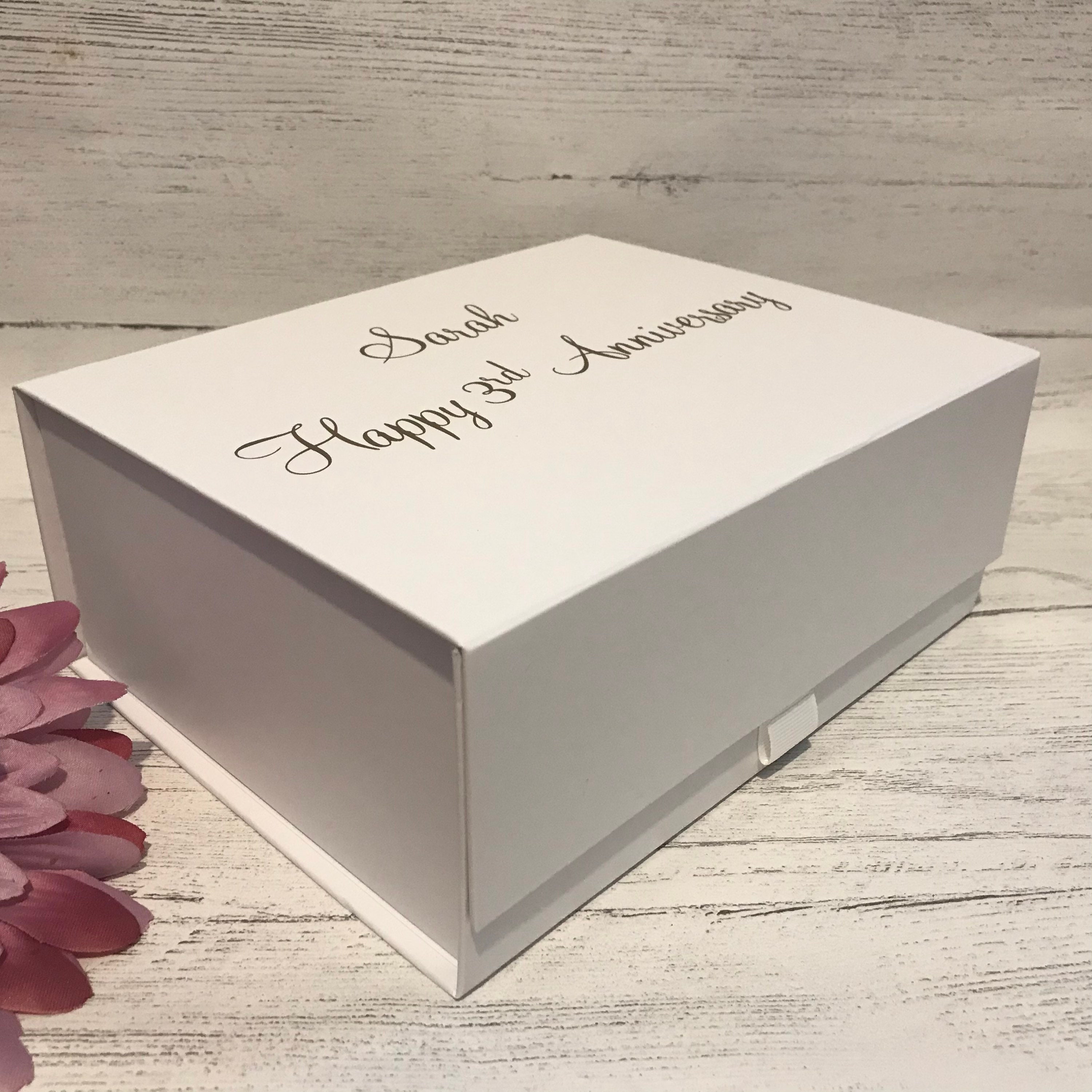 Personalised Wedding Anniversary Gift Box Anniversary Gift | Etsy