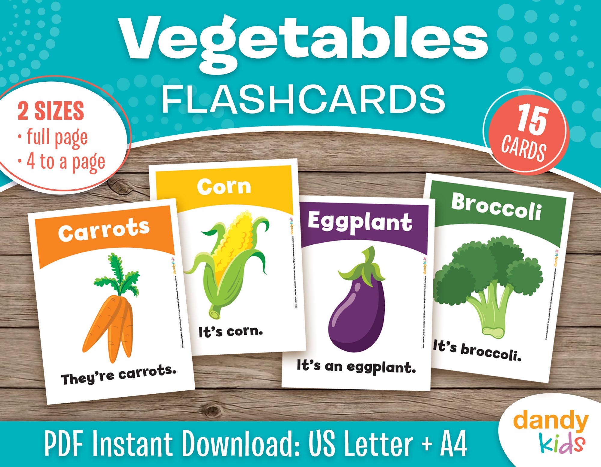 Vegetable Flashcards, Printable Vegetable Flashcards, Homeschool ...