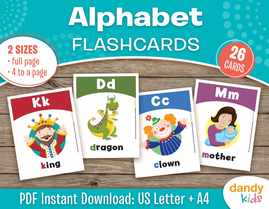 Alphabet Flashcards, Printable Alphabet Flashcards, ABC Flashcards ...