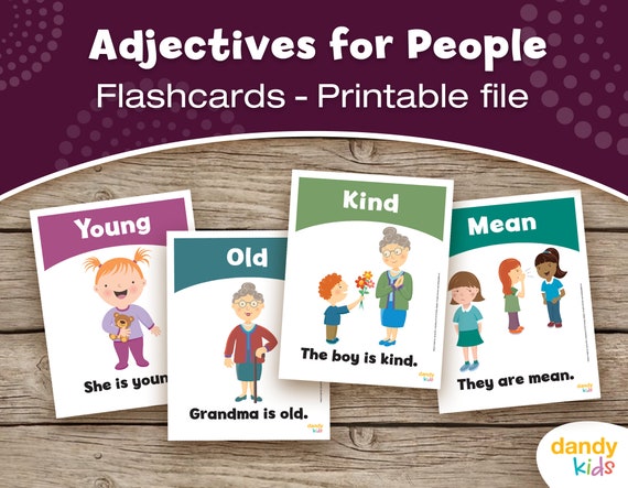 Adjective Picture Cards