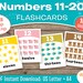 Numbers 11-20 Flashcards, Printable Numbers 11-20 Flashcards, Counting ...