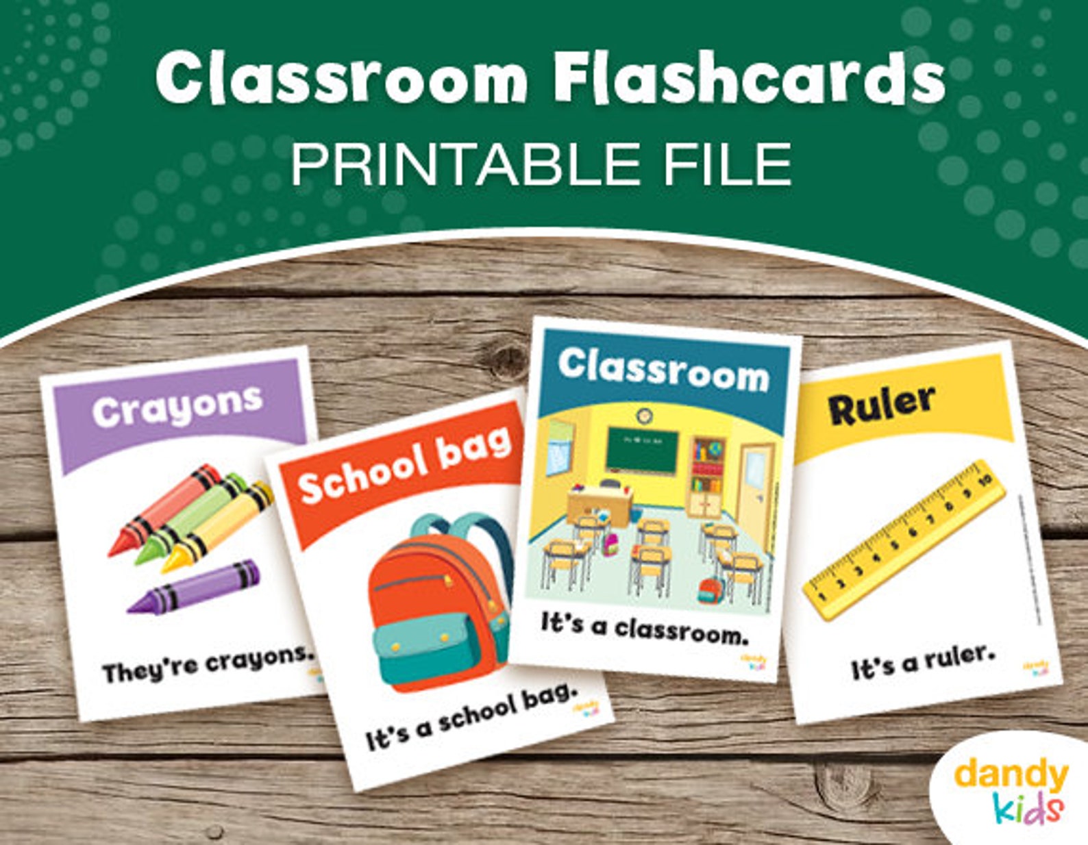 Classroom Flashcards / Printable Flashcards / Set of 15 / - Etsy