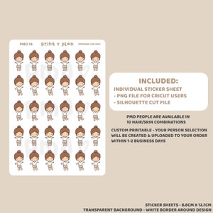 Happy Printable PMD People Stickers Digital Planner Sticker Download ...
