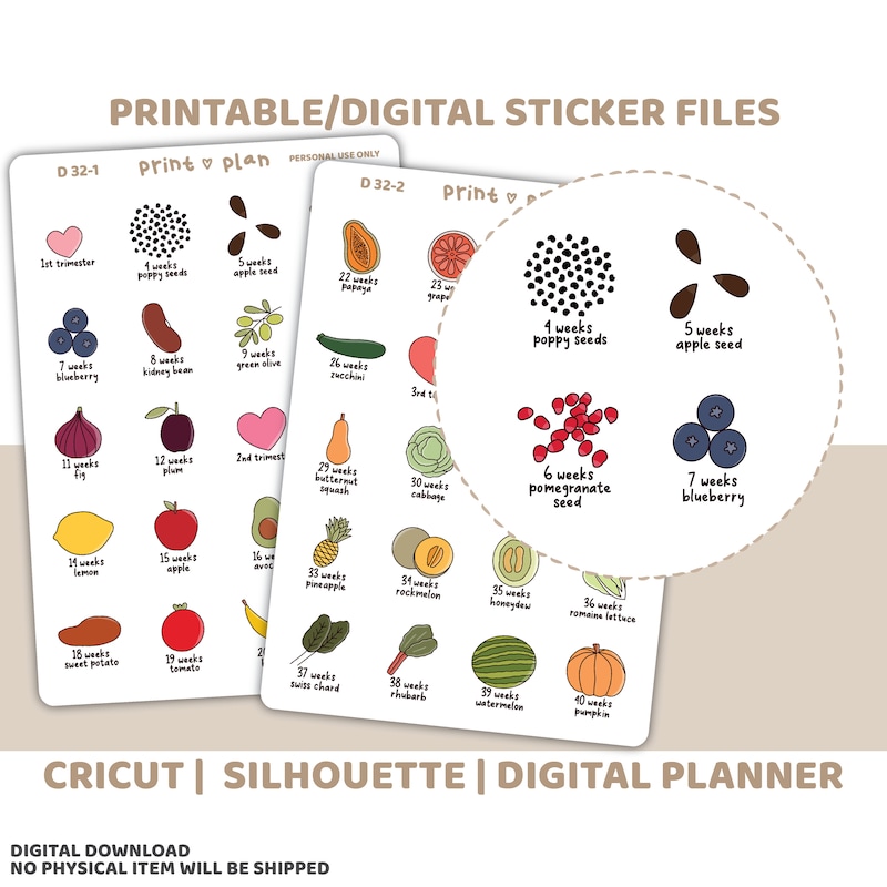 Pregnancy Stickers - Etsy