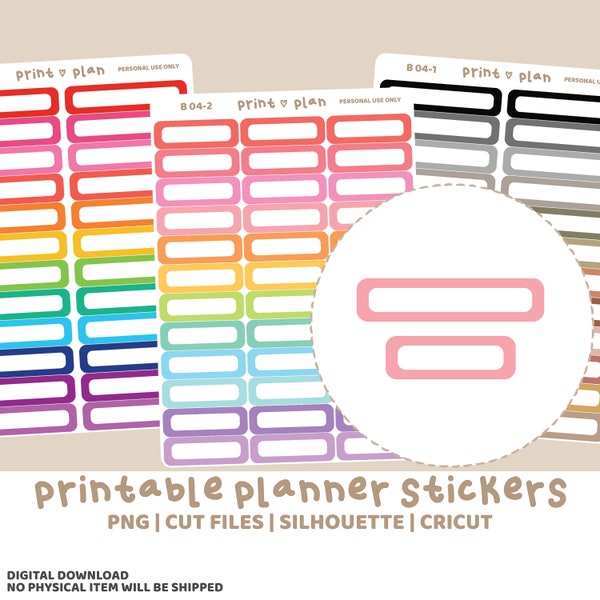 Printable Planner Stickers - Etsy