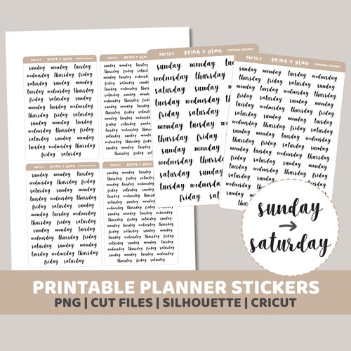 Mortgage Printable Stickers House Planner Script Stickers | Etsy