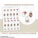 Grocery Printable Eche Character Stickers Digital Planner Sticker ...