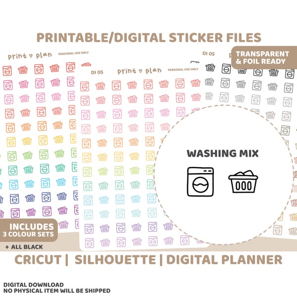 Laundry Stickers - Etsy