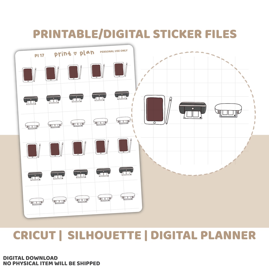 Sticker Making Printable Stickers | Digital Planner Sticker Download ...