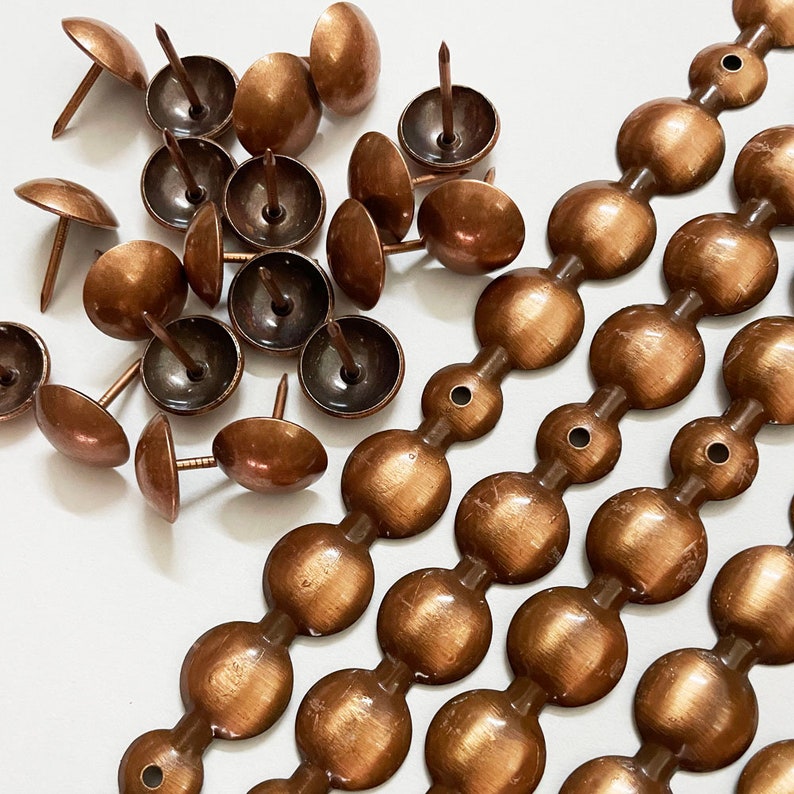 5meters D16mm Upholstery Tacks Strips Copper Color Sofa Nailhead Strips ...