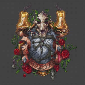 World of Warcraft, Worgen Crest, Icon of the Cursed, Cross Stitch ...